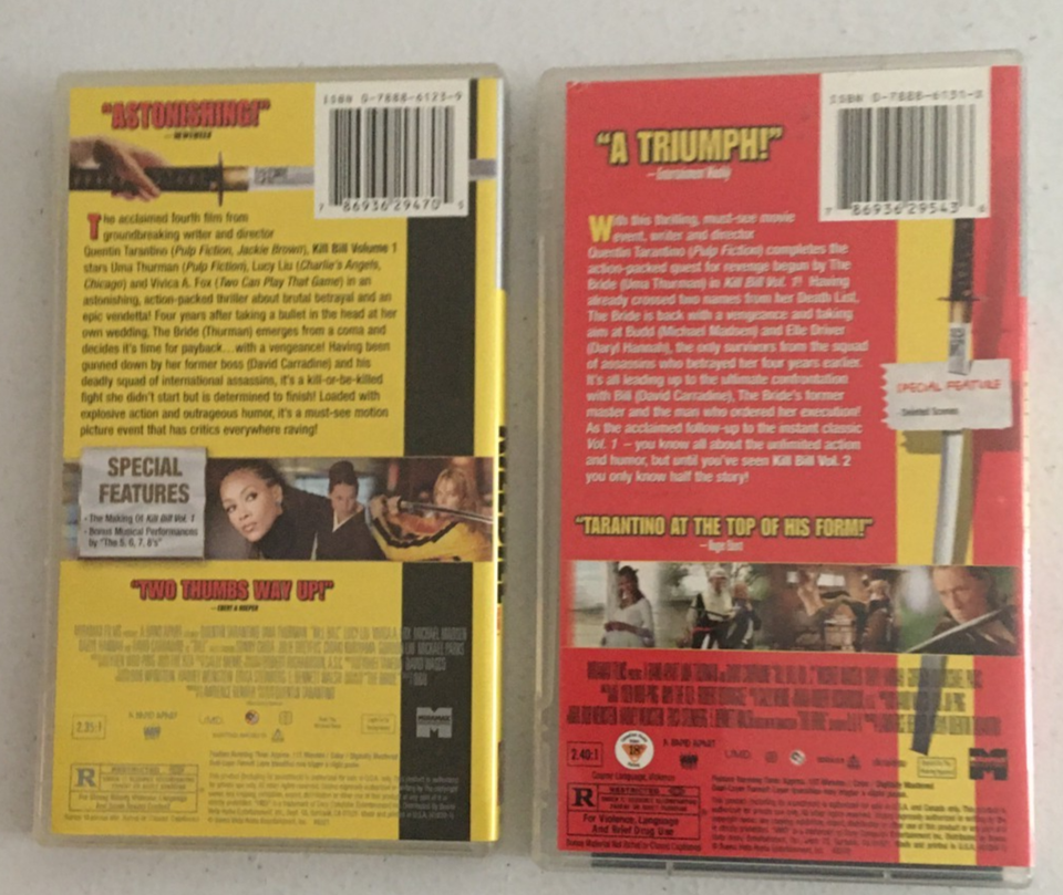 Kill Bill: Volume 1 and Volume 2 (UMD Video for PSP / PlayStation ...