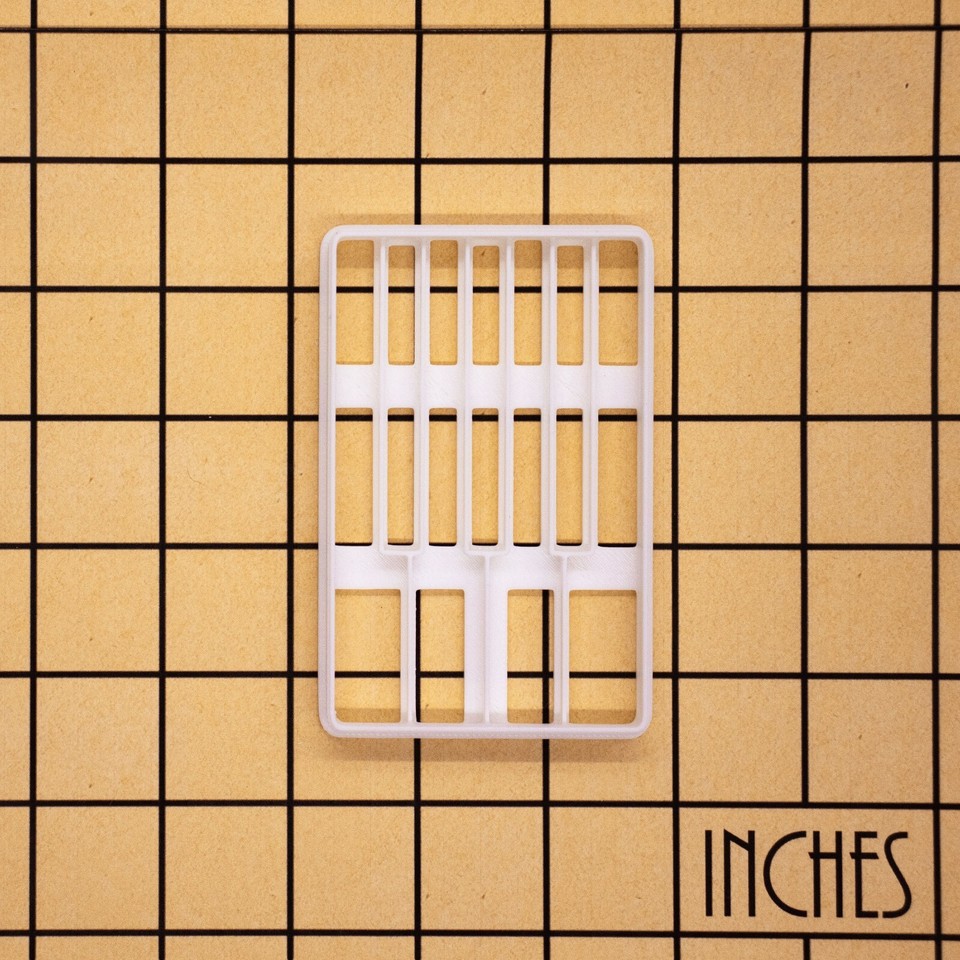 FGAB Piano Keys Cookie Cutter - pianist keyboard music notes teacher ...