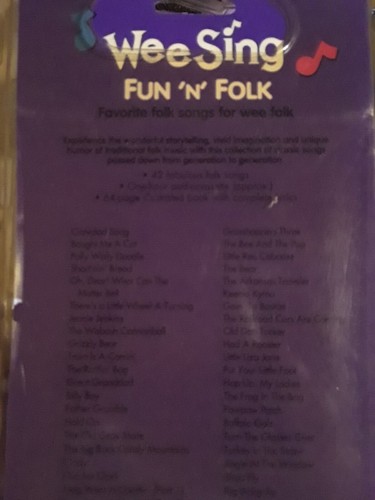 Wee Sing Fun 'n' Folk Cassette 1989 and book | eBay