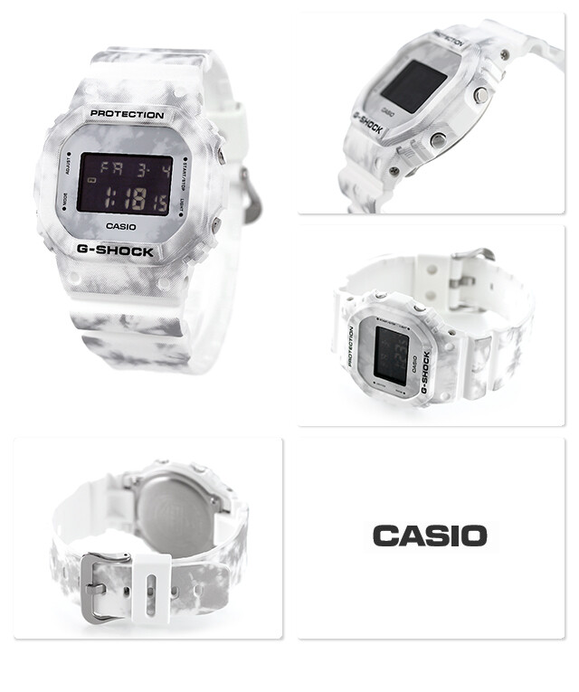 Casio G Shock Classic Snow Camo Series INT-DW-5600GC-7DR Men's Wrist ...