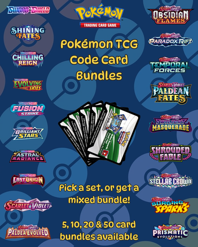 Pokémon TCG Live/Online Code Card Bundles - Pick a set or get a mixed ...
