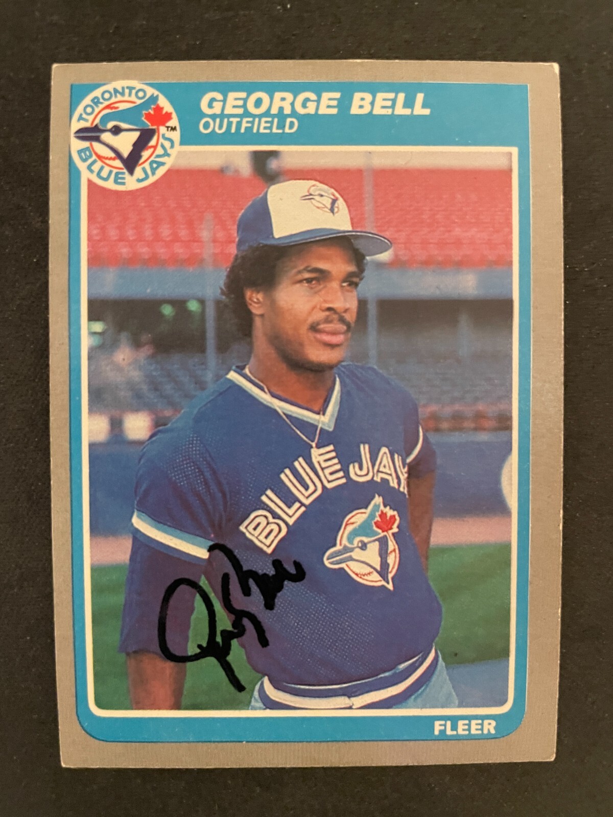 1985 Fleer SIGNED: George Bell, BLUE JAYS #100 | eBay