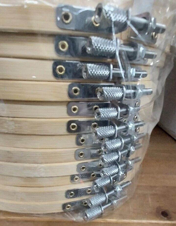 Embroidery Hoops 12 Pieces 6 Inch Set Bulk Circle Ring Hoops Carving ...