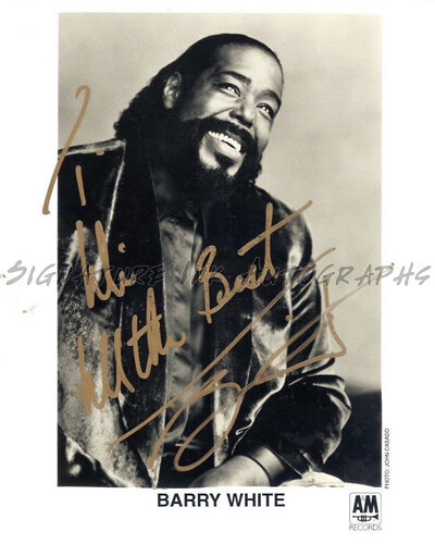 BARRY WHITE Signed 8x10 Autographed Photo reprint | eBay