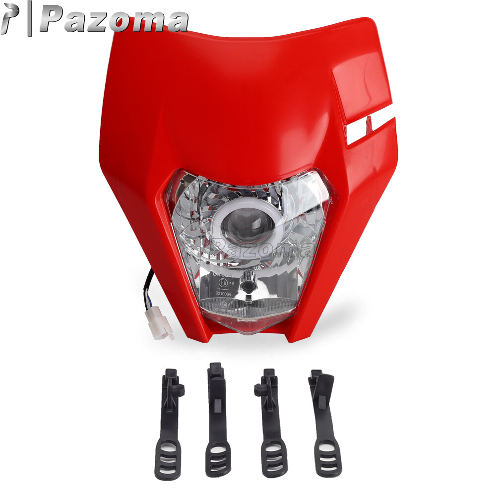 For Honda CRF250F CRF450R/X CRF250R 300EX Enduro LED Headlight Fairing ...