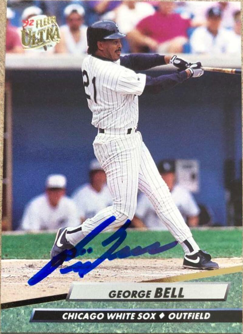 George Bell Autographed 1992 Fleer Ultra #332 | eBay