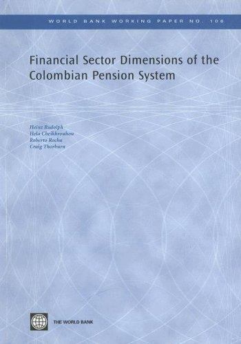 World Bank Working Papers: Financial Sector Dimensions of the Colombian ...
