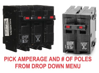 NEW SIEMENS QP Q CIRCUIT BREAKER 15-100A 2 3 POLE 240V Q315 Q3100 Q215 ...