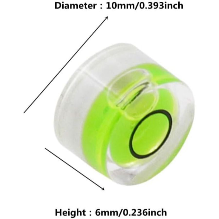 10Pcs Bubble Levels Mini Circular Bullseye Bubble Level Small Round ...