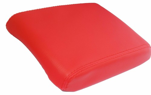 Red Vinyl Center Console Lid Armrest Cover For 08-14 Dodge Challenger ...