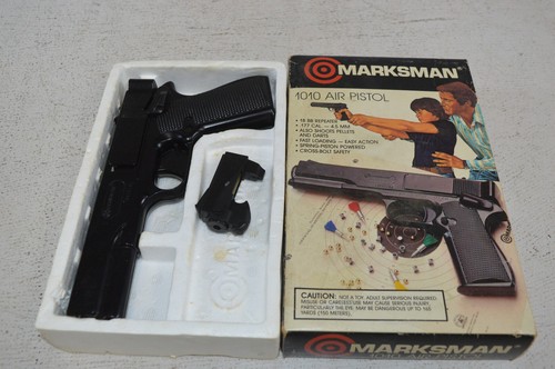 BROKEN Vintage Marksman 1010 Air Pistol BB Repeater .177 Cal | eBay