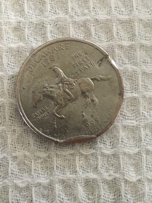 RARE 1787 1999 D Delaware *FIRST STATE QUARTER DOLLAR* Coin W/ Caesar ...