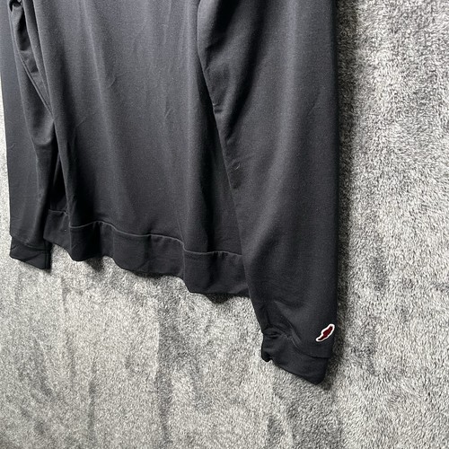 Utah Utes NCAA Black Red 1/4 Quarter Zip Shirt Long Sleeve Men’s Large ...