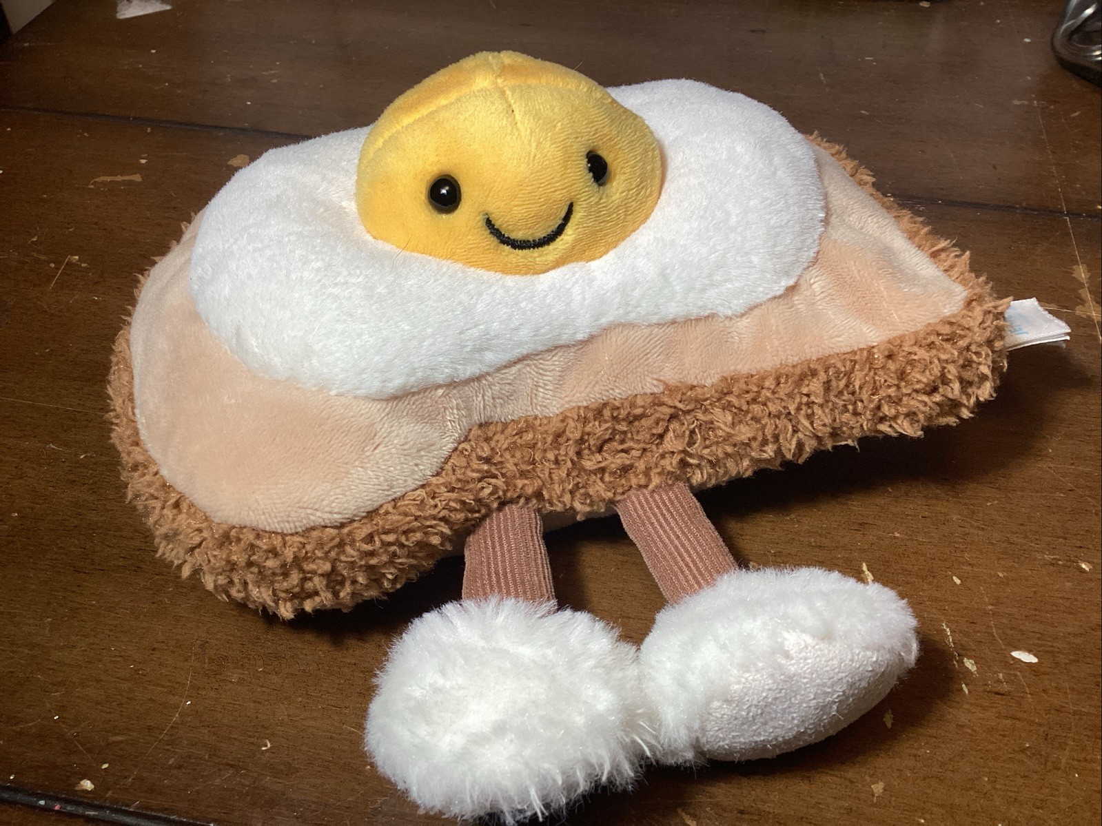 Jellycat AMUSEABLE EGGLANTINE EGG ON TOAST Soft Plush FUN Breakfast Food | eBay