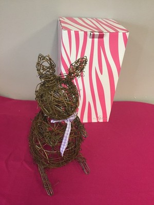 Pink Zebra Twig Easter Bunny Accent Shade NIB!! | eBay