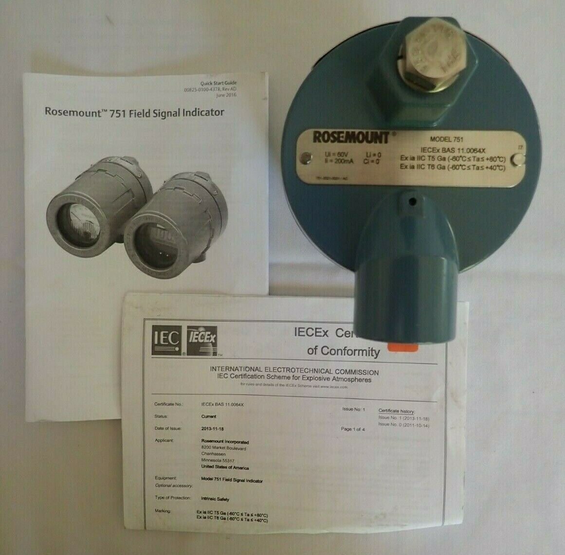 ROSEMOUNT MODEL 751 751AM7I7BY0037 FIELD SIGNAL INDICATOR NEW | eBay