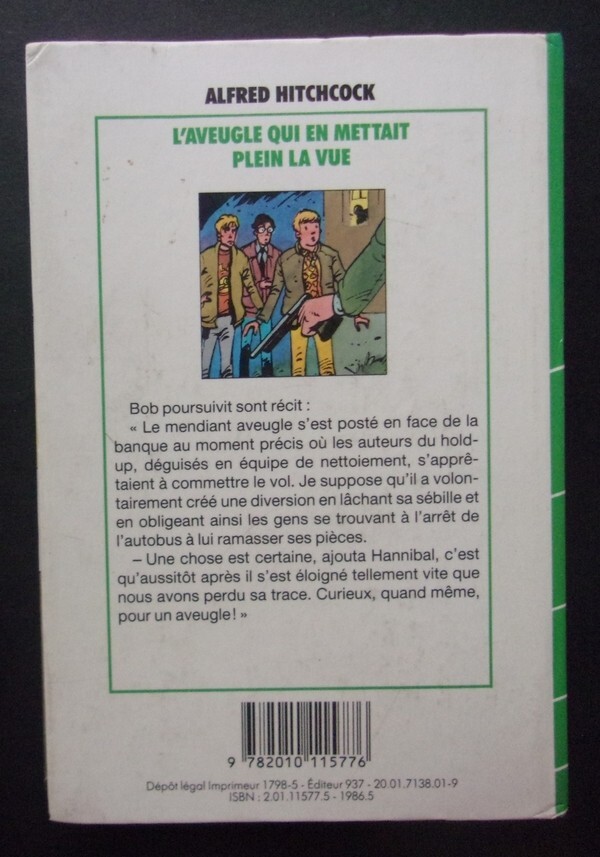 Bibliothèque Verte L'AVEUGLE QUI EN METTAIT PLEIN LA VUE Alfred ...