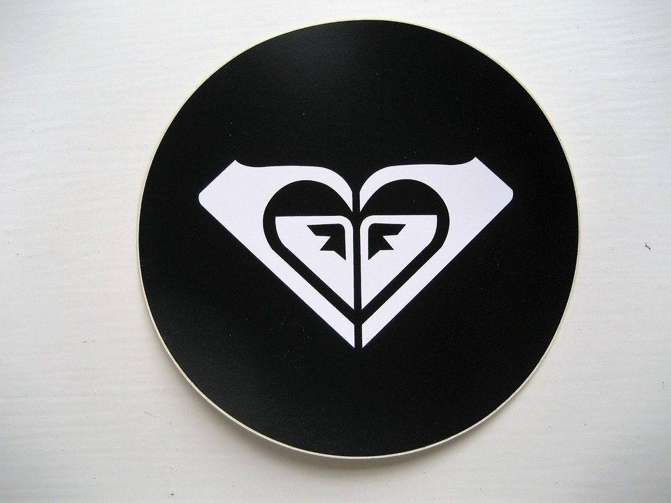 5 ROXY Surf Die-Cut Car Stickers Decals Surfing "RIKA" Heart Logo ...