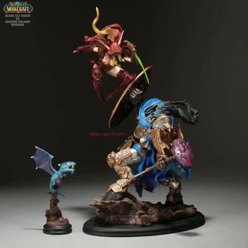 Sideshow World of Warcraft Blood Elf Rogue Vs Draenei Paladin Diorama ...