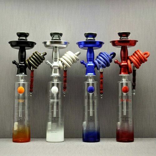 Shisha Narghile Champagne/Wine Bottle Top Hookah Stem Aluminum Smoking ...
