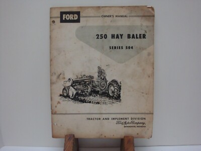 vintage Ford 250 Hay Baler Owner's Manual Series 504 | eBay