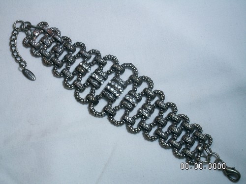 Viennois Graduato Larghezza Color Argento, Cristalli Catena Bracciale ...
