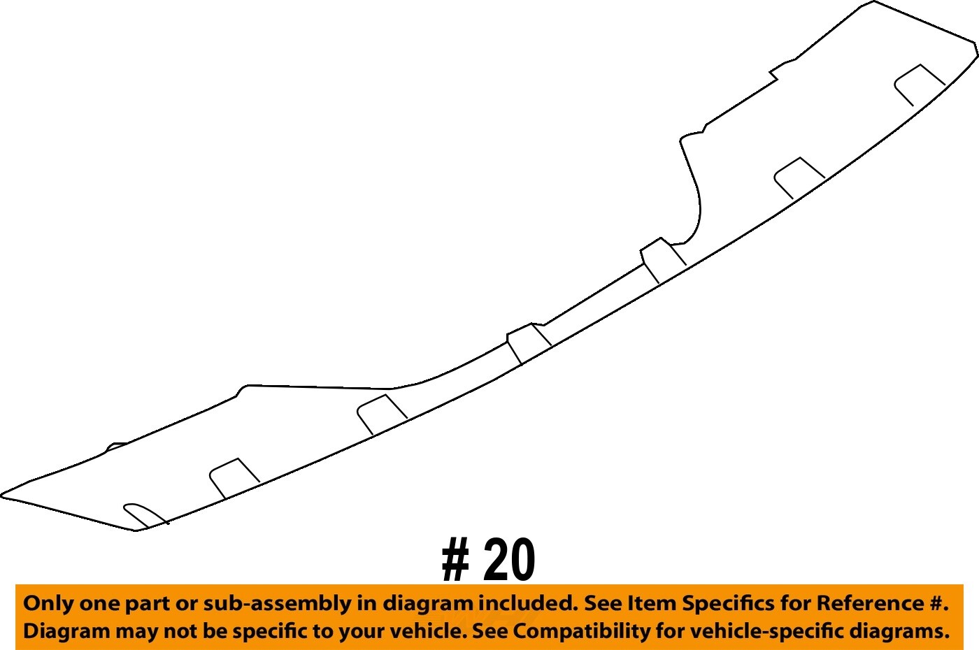 A721 BMW X5 11 -13 OEM Rear Bumper Lower Cover Spoiler Valance Trim ...