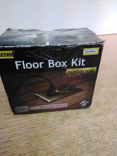 Raco Hubbell Floor Box Kit Polished Brass 6500BR-5 | eBay