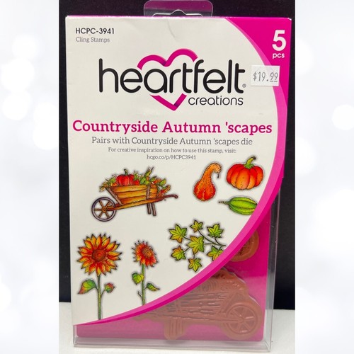 Heartfelt Creations COUNTRYSIDE AUTUMN 'SCAPES Fall Rubber Stamps | eBay
