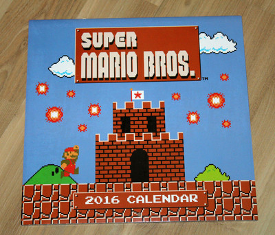 Nintendo Super Mario Bros. 2016 Calendar Nintendo 3DS, Wii NEW & SEALED ...