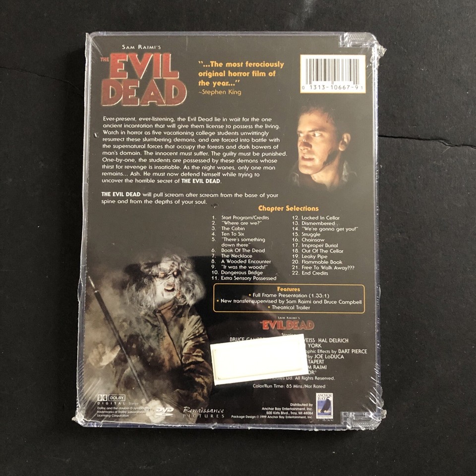 The Evil Dead Picture Disc Limited Edition 1999 DVD Cult Classic Rare ...