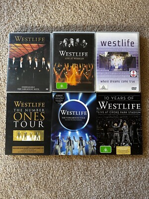 Westlife DVD Collection - 6 Concert DVD's | eBay Australia