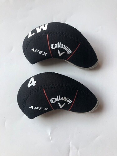 10PCS Golf Iron Headcovers for Callaway APEX Club Covers 4-LW Black Red ...