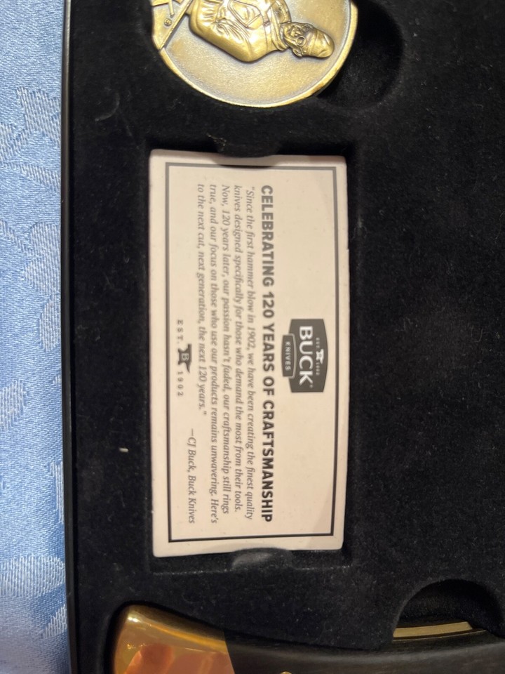 Buck 110 Folding Knife 120th Anniversary Edition With Collector's Tin ...