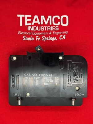 NEW In Box Heinemann CD2-Z49-1 Circuit Breaker 2P 50A 150V DC | eBay