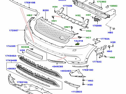 GENUINE LAND ROVER HEADLAMP WASHER JET CAP RANGE ROVER VELAR LH NEW ...