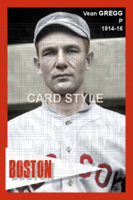 Vean Gregg - c. 1914-16 Boston Red Sox - choose a style - colorized ...