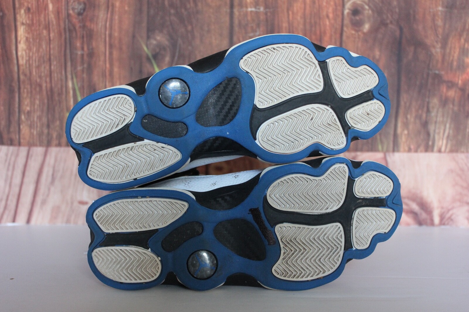 Nike Air Jordan 6 Rings Blue Black White Sneakers 322992-400 Men's Sz ...