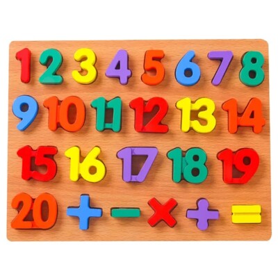 Learning Numbers 1-20 Wooden Activity Board | eBay
