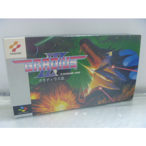 Gradius III KONAMI SHVC-G3 SFC Super Famicom SNES Box Manual Simulation ...