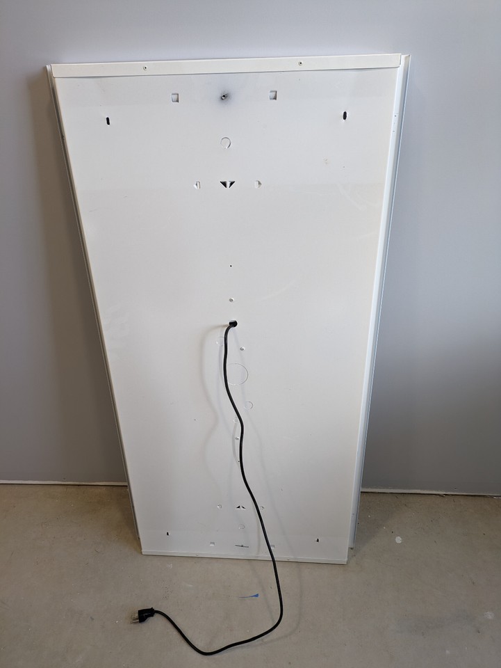 4-Light Fixture 4-ft x 2-ft Fluorescent Luminaire, White, Smooth Puff ...