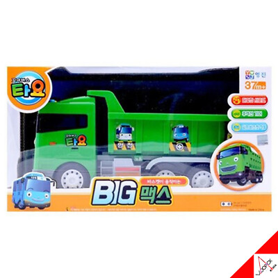 Tayo Little Bus BIG MAX Green Dump Truck Car Sound Effect Friction Gear ...