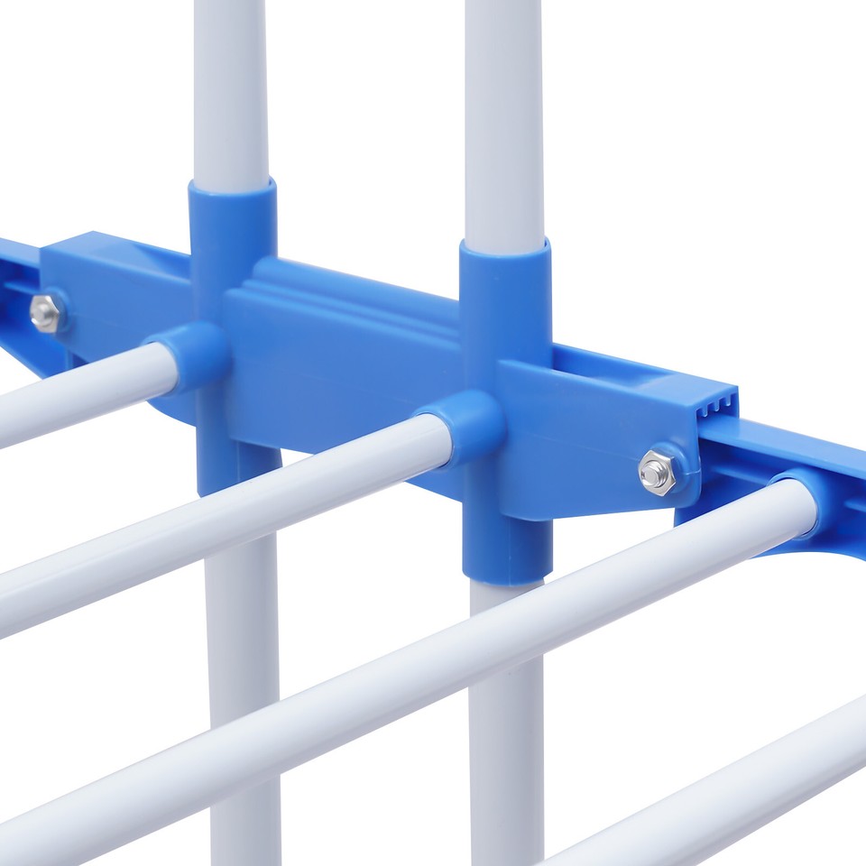 Laundry Clothes Drying Rack Folding Garment Rolling Dryer Hanger Heavy ...