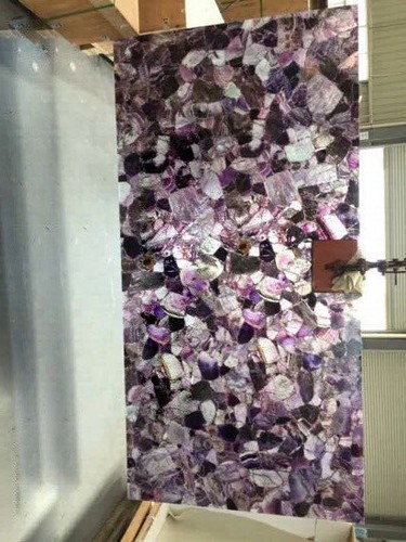 Natural Amethyst Agate Counter Table Top, Vanity Counter Slab, Home ...