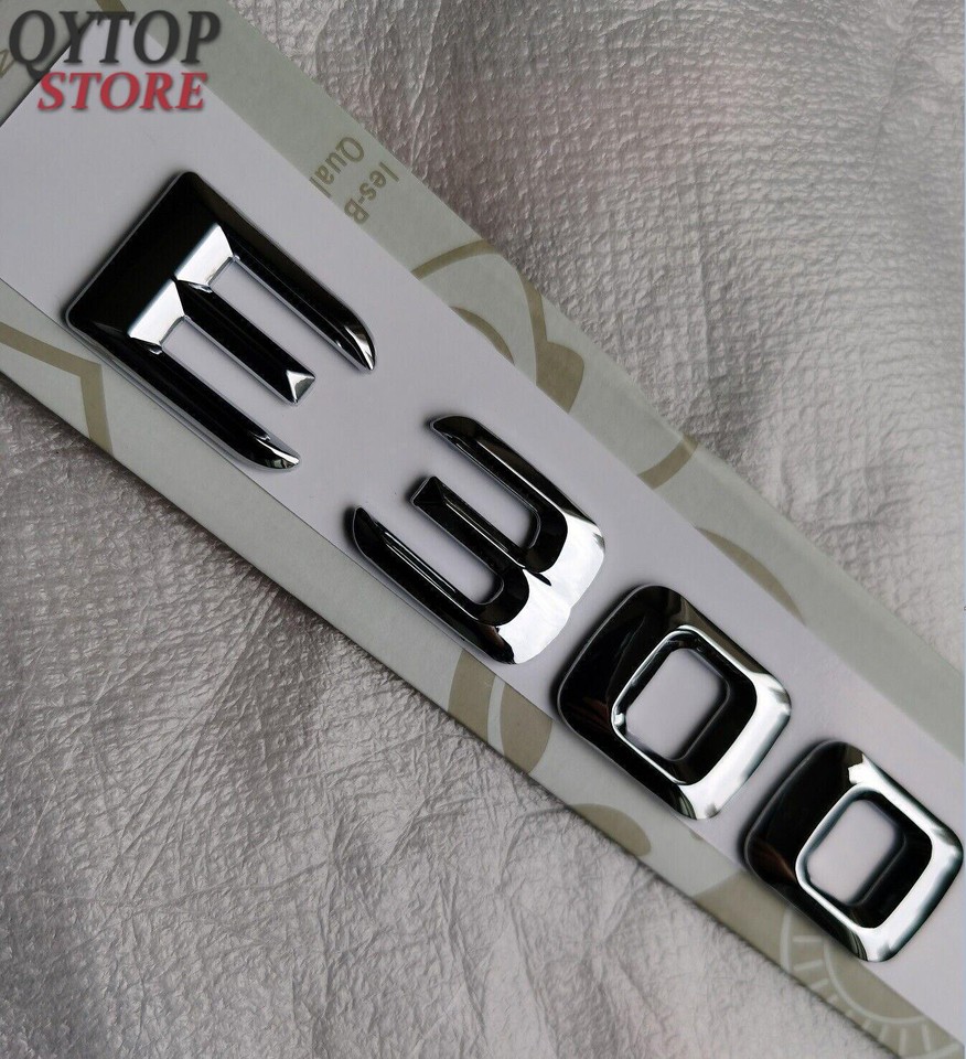 E300 Letter Trunk Emblem Rear Badge Decal Sticker Chrome E 300 Replace ...