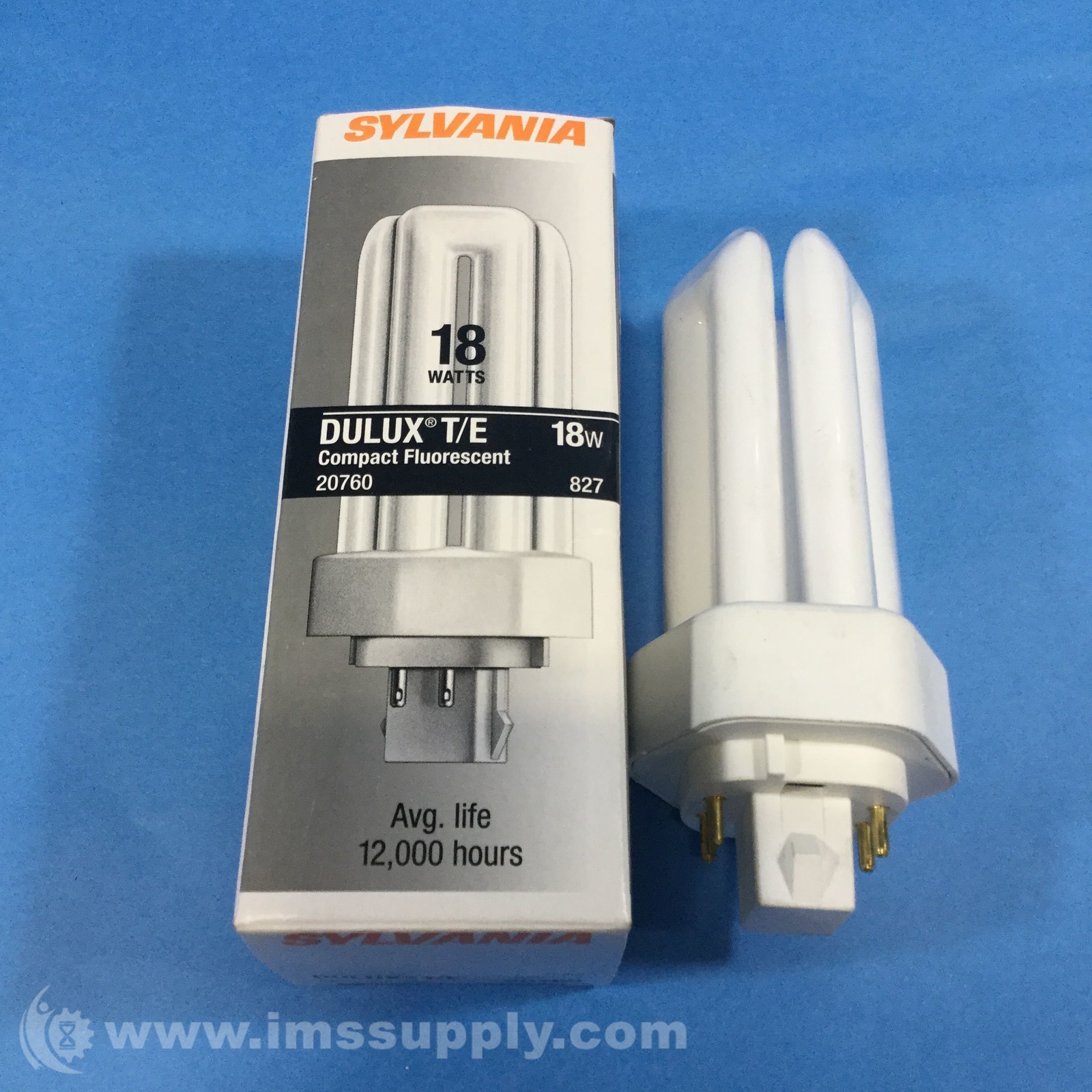 Sylvania 18W PL CFL 4 pin triple tube 2700K GX24q-2 CF18DT/E/827 10 ...