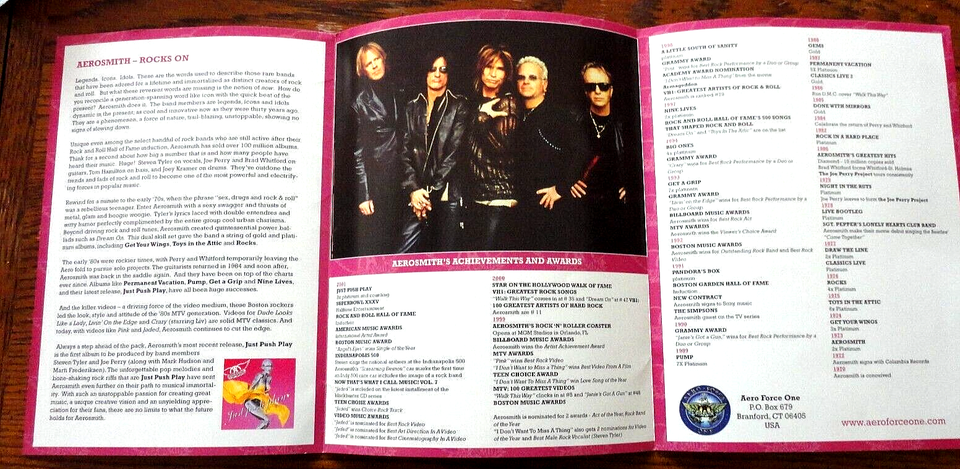 1998 AEROSMITH AF1 FAN CLUB PACKAGE*ORIGINAL BAND PHOTO--AUTOGRAPHED | eBay