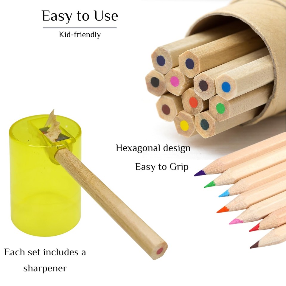 Mini Colored Pencils for Kids - 30 Pack Bulk Drawing Pencils Set with ...