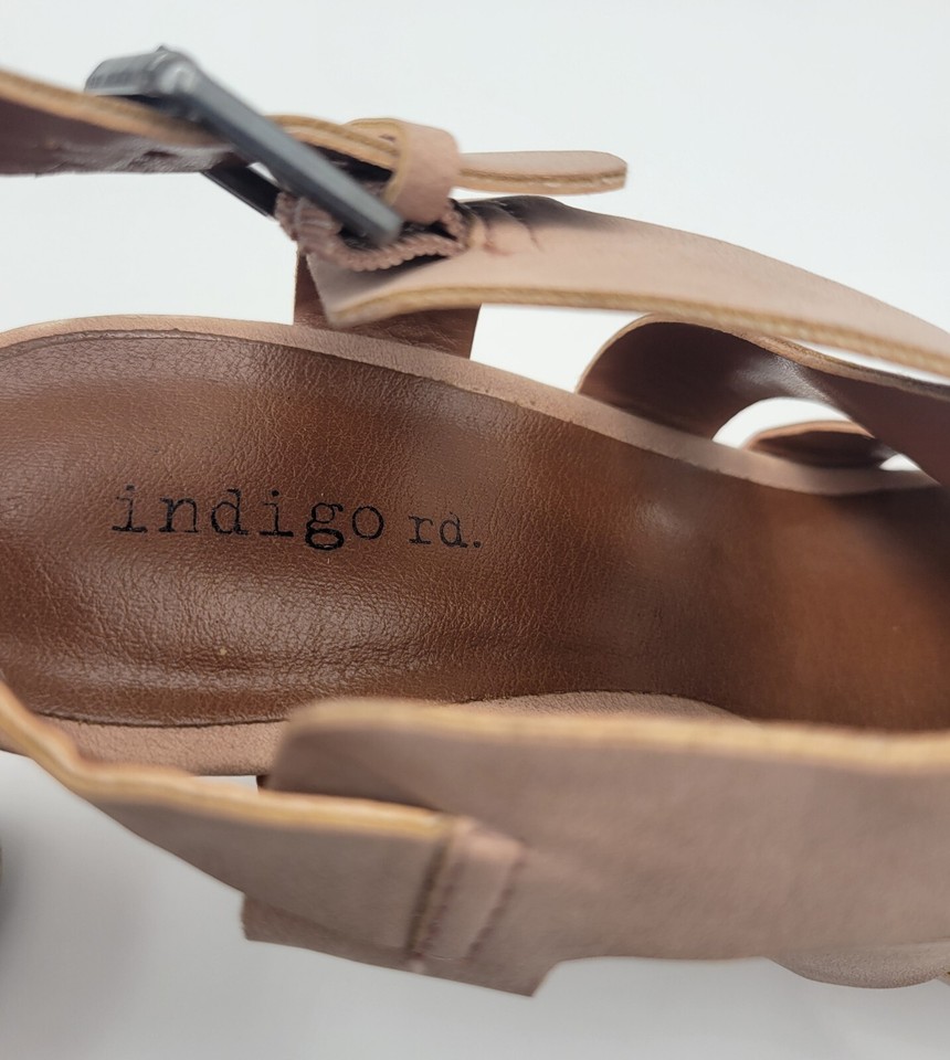 Indigo Rd Sandals Women's Size 8M Beige Wedged Cork Platform 1RKEFFIE2 ...