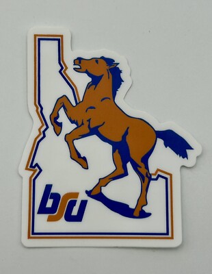 Boise State BSU Idaho Vintage Retro Vinyl Outdoor Indoor Laptop Sticker ...